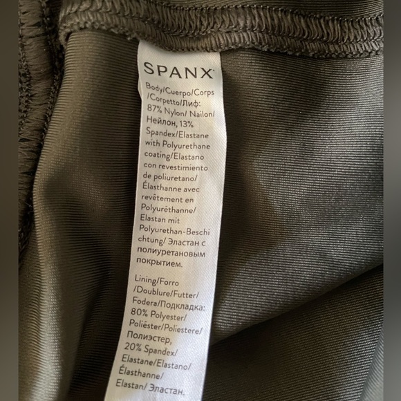SPANX | Pants & Jumpsuits | Spanx Brand Leather Look Leggings Worn A ...